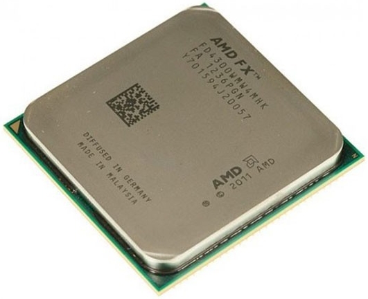 AMD FX-4300 Vishera 3.8GHz (4.0GHz) Socket AM3+ 95W Quad-Core Desktop ...