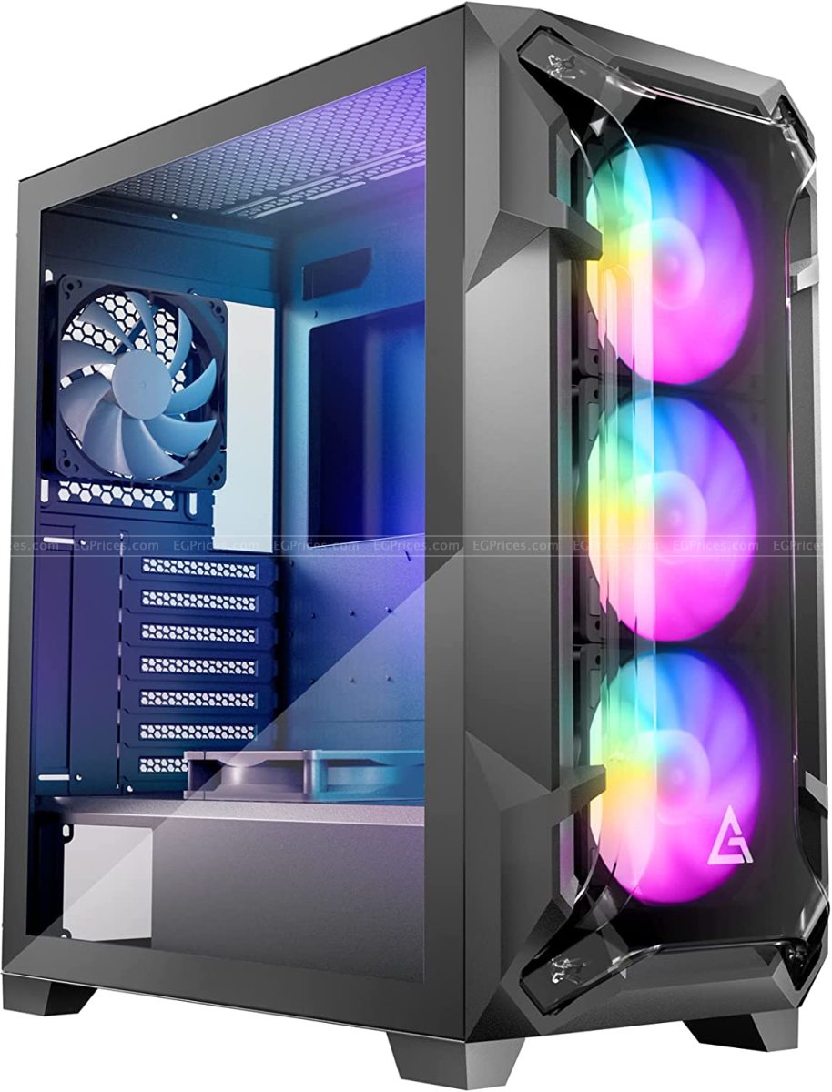 Antec DF600 Flux Mid Tower ATX Gaming Case + Antec Atom B650 PSU price ...