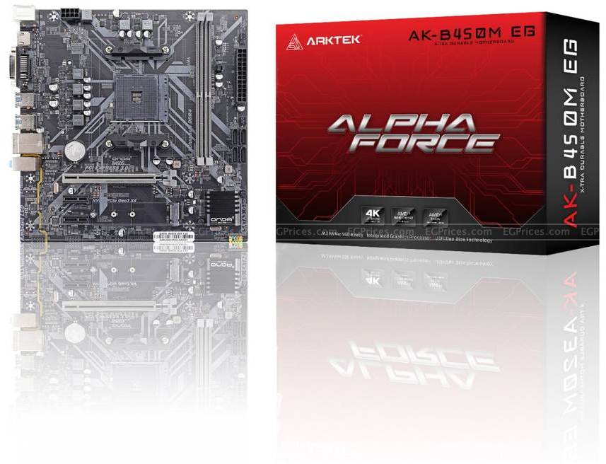 ARKTEK ALPHA FORCE AK-B450M EG AMD Socket Motherboard ARKTEK ALPHA FORCE AK-B450M EG AMD Socket Motherboard