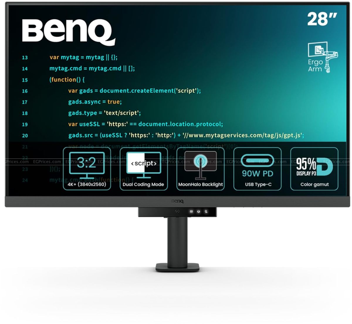 BenQ RD280UA 28.2 Inch 4K UHD IPS Monitor