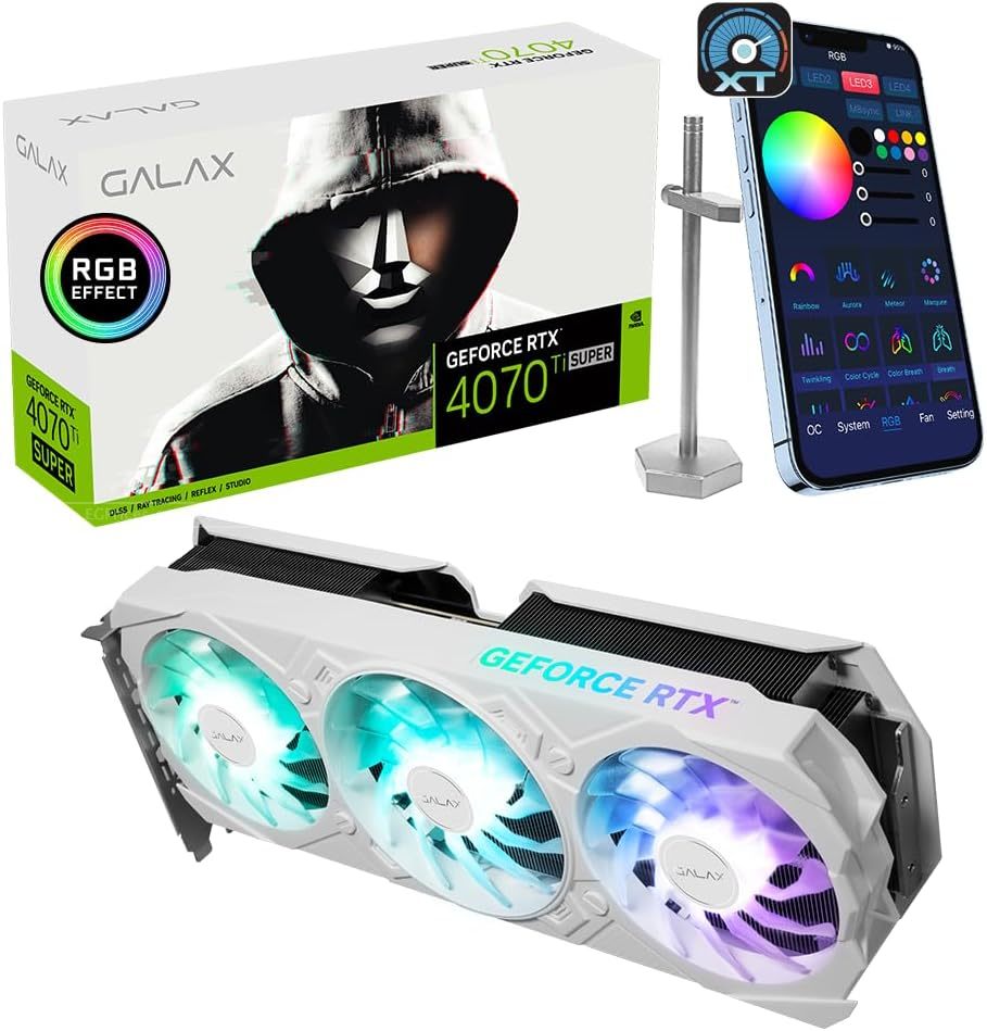 GALAX GeForce RTX 4070 SUPER EX Gamer White 1-Click OC 12GB GDDR6X