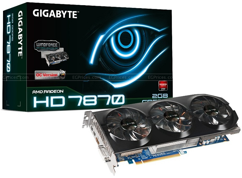 Gigabyte AMD Radeon HD 7870 OC 2GB GDDR5 Windforce