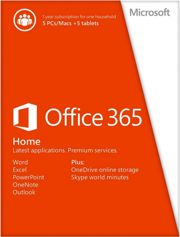 Microsoft Office 365 Home Edition For 5 Pcs Software
