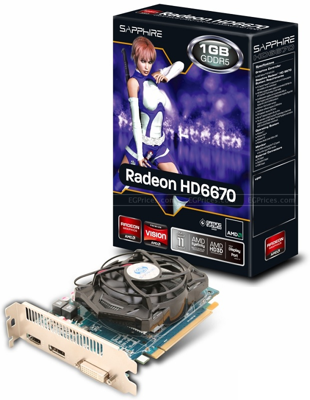 SAPPHIRE AMD Radeon HD 6670 1GB GDD.. Price in Egypt | High End ...